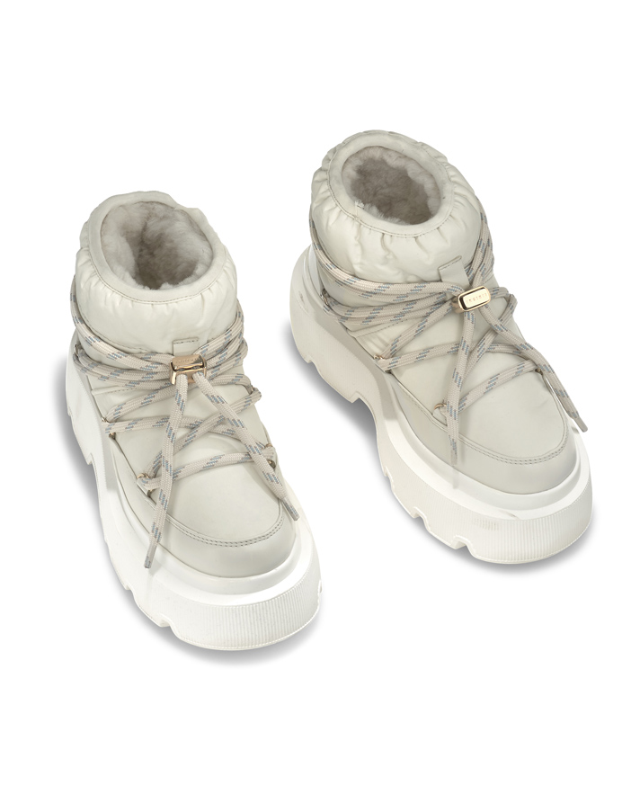 Endurance Puffer Off White Winter Boots | Inuikii Footwear