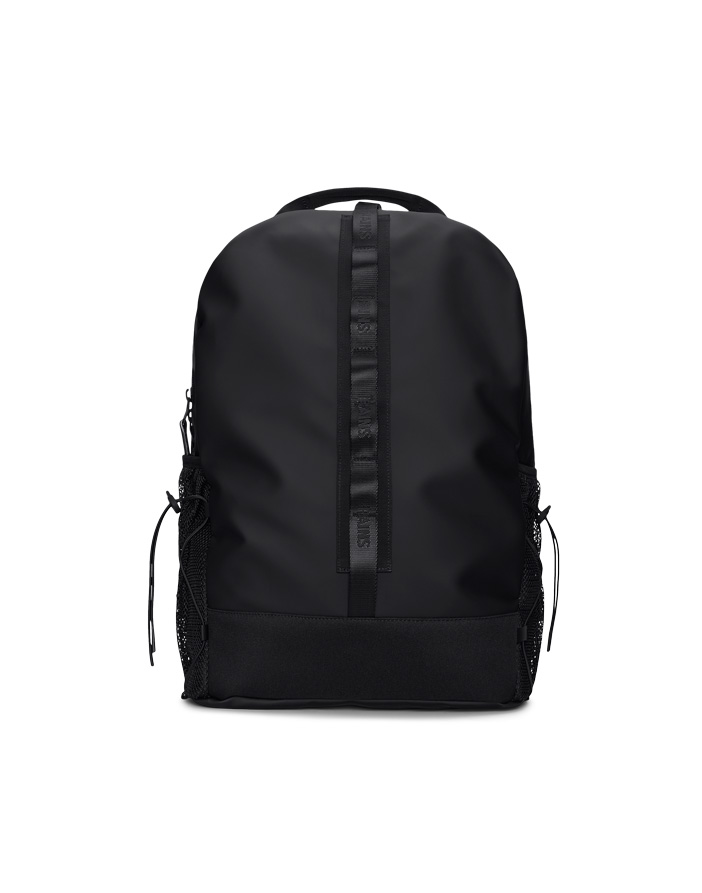 Rains Trail Clip Front Backpack Black | Waterproof Backpacks