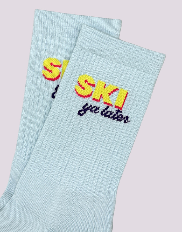 No Bad Days Club Ski Ya Later Socks | Watch Wear