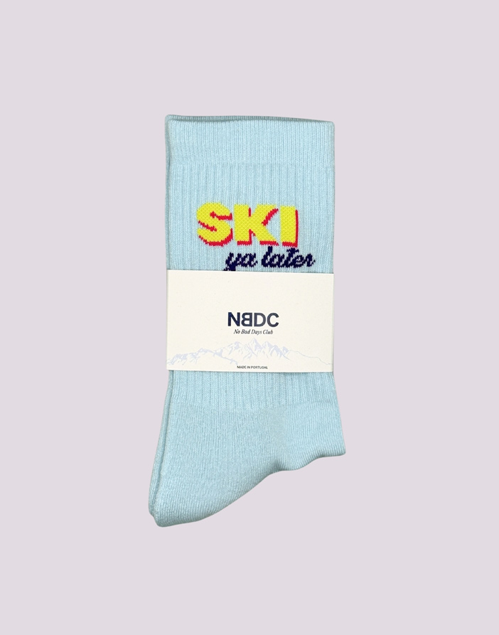 No Bad Days Club Ski Ya Later Socks | Watch Wear